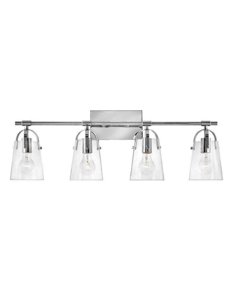 Foster 4 Light Vanity - Chrome – Coastal Lighting