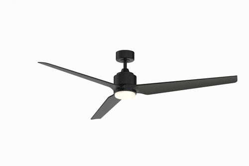 TriAire Marine Grade Coastal Outdoor Fan - 72" - Black – Coastal Lighting