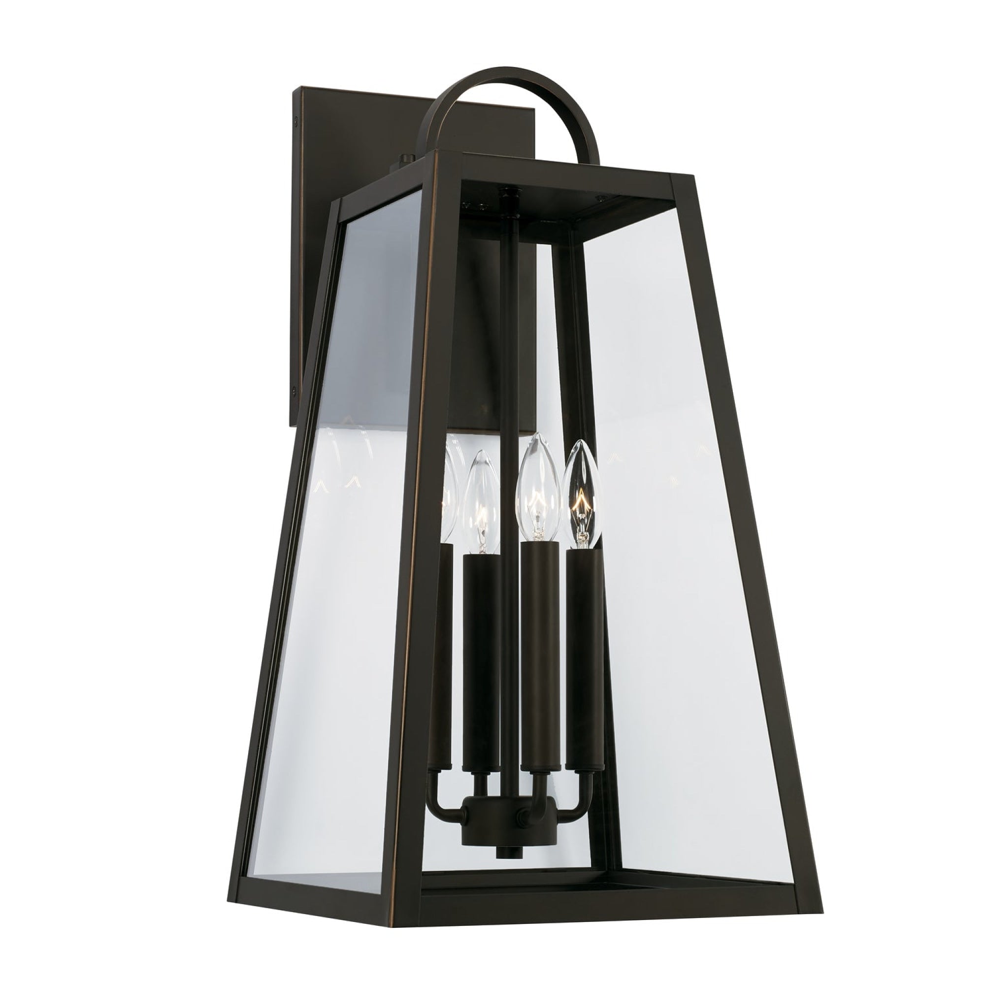 Leighton - 4 Light Coastal Outdoor Wall Lantern - 23" - Oiled Bronze ...